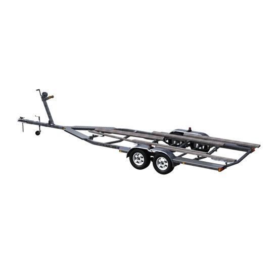 Double Axle Galvanized Bunk Trailer – Suprema Marine